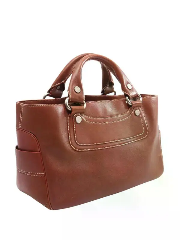 Celine 20th Century Calfskin Boogie Handbag - Brown