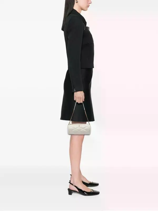 Saint Laurent Quilted Lambskin Sade Tube Shoulder Bag