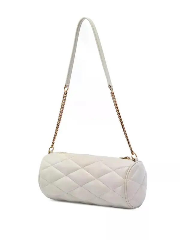 Saint Laurent Quilted Lambskin Sade Tube Shoulder Bag