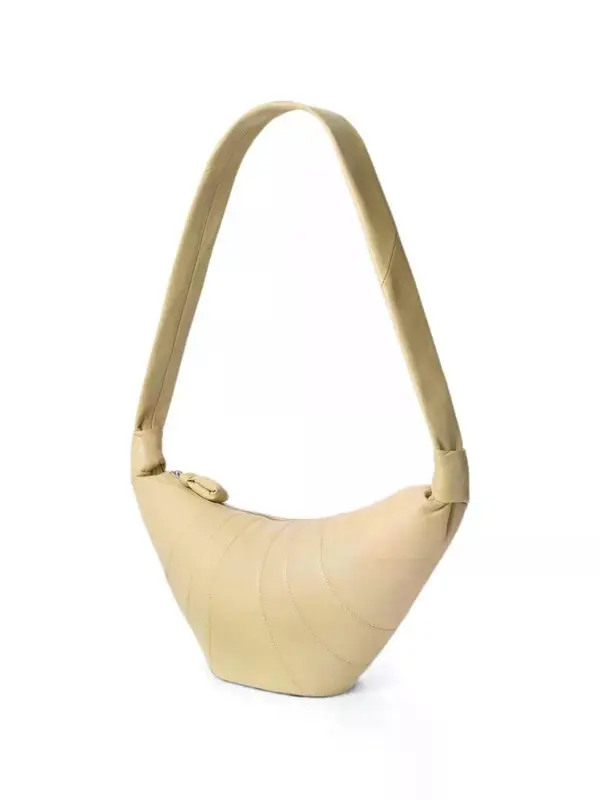 LEMAIRE Medium Croissant Bag In Leather - Neutrals