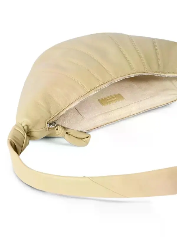 LEMAIRE Medium Croissant Bag In Leather - Neutrals