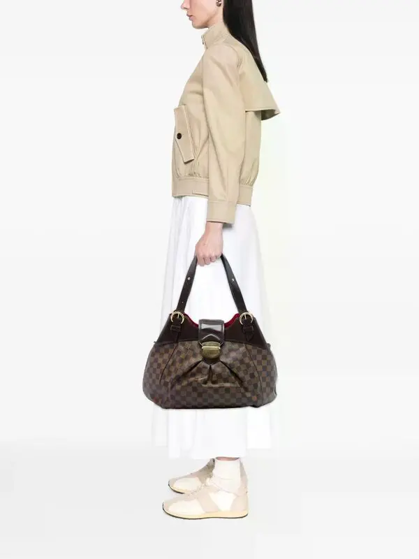 LOUIS VUITTON 2010 Damier Ebene Sistina Gm Shoulder Bag