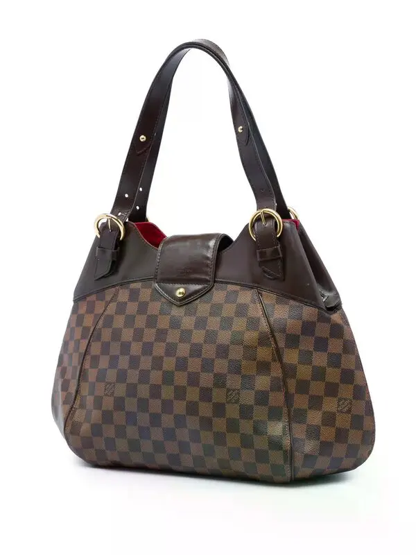 LOUIS VUITTON 2010 Damier Ebene Sistina Gm Shoulder Bag