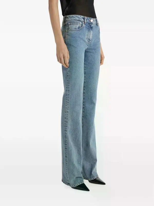 Balmain Bootcut Faded Denim Jeans