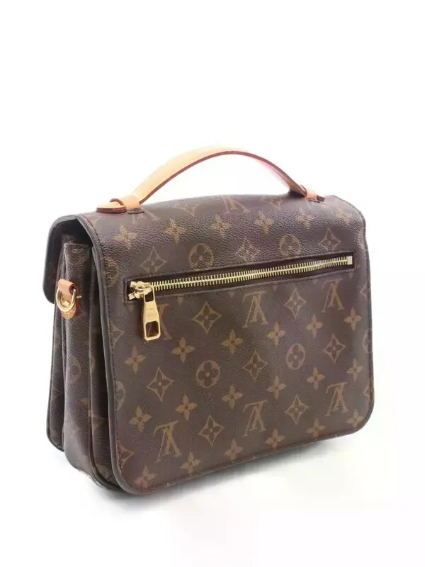 LOUIS VUITTON 2017 Monogram Pochette Metis Satchel - Brown