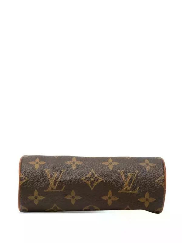 LOUIS VUITTON Monogram Papillon Pochette Handbag - Brown