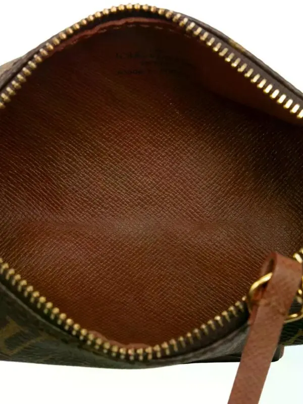 LOUIS VUITTON Monogram Papillon Pochette Handbag - Brown