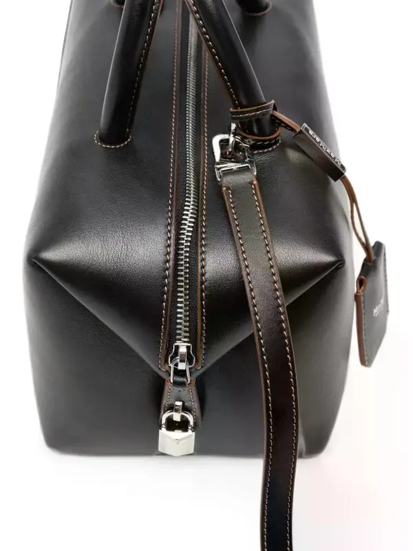 Max Mara Holdallm Leather Tote Bag - Black