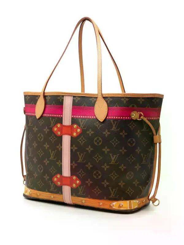 LOUIS VUITTON 2018 Monogram Summer Trunks Neverfull Mm Tote Bag
