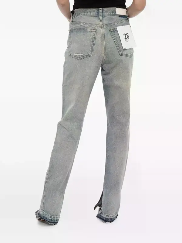 RE/DONE Straight-leg Split-ankle Jeans