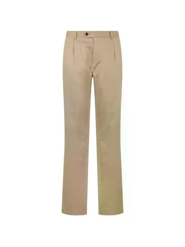 MOORER Straight-leg Pleated Trousers - Neutrals