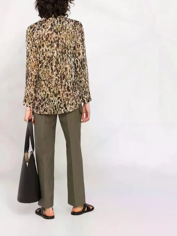Max Mara Abstract-print Silk Shirt