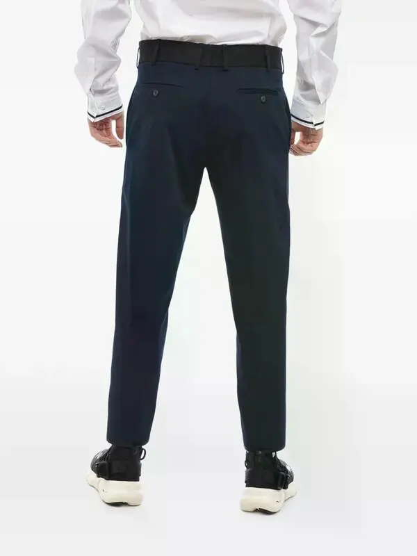 Neil Barrett Contrast-edging Ankle-button Trousers