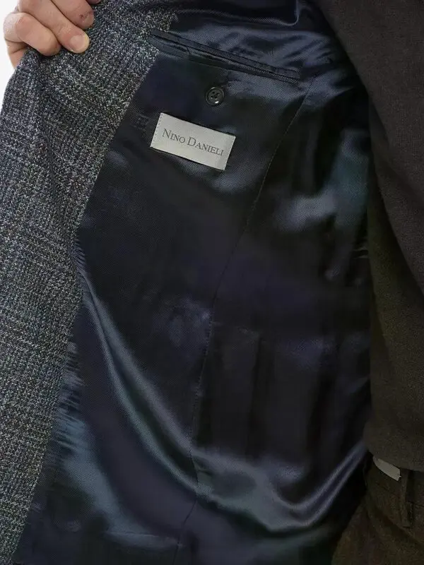 Corneliani Check-pattern Wool Blazer