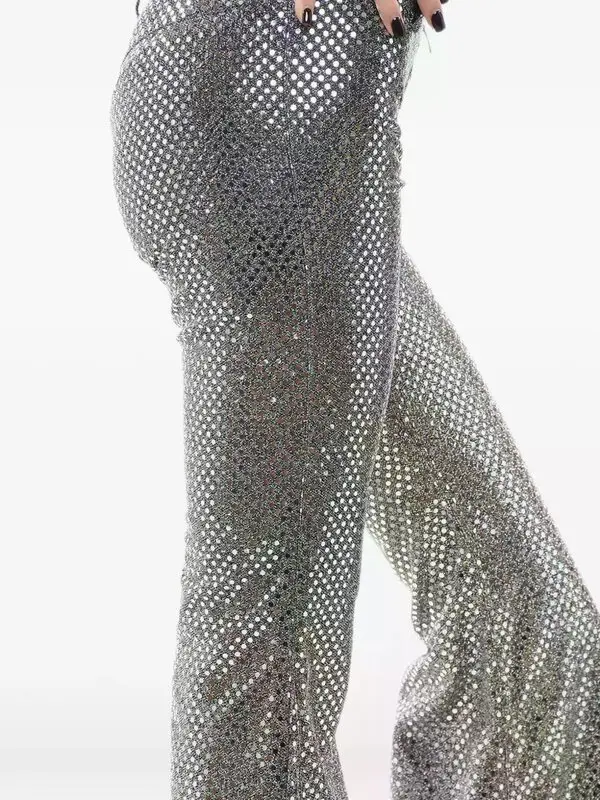 ERL Sequin-embellished Boot-cut Trousers