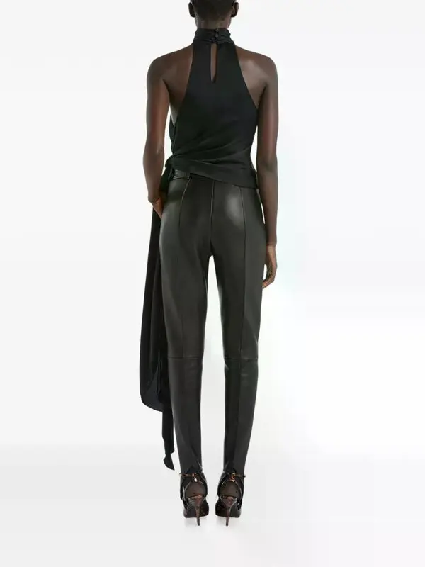 Balmain Open-back Silk-chiffon Top