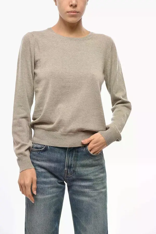 Malo Crew-neck Long-sleeve Sweater - Neutrals