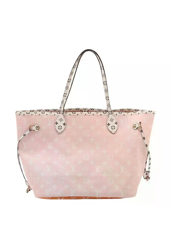 LOUIS VUITTON Monogram Giant Neverfull Mm Tote Bag - Red