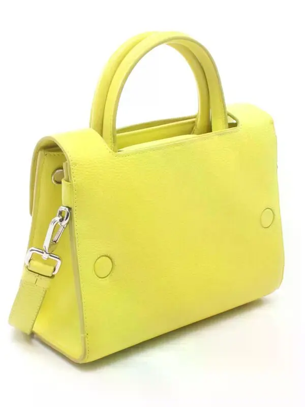Dior 2010-2026 Medium Grained Calfskin Diorever Satchel - Yellow