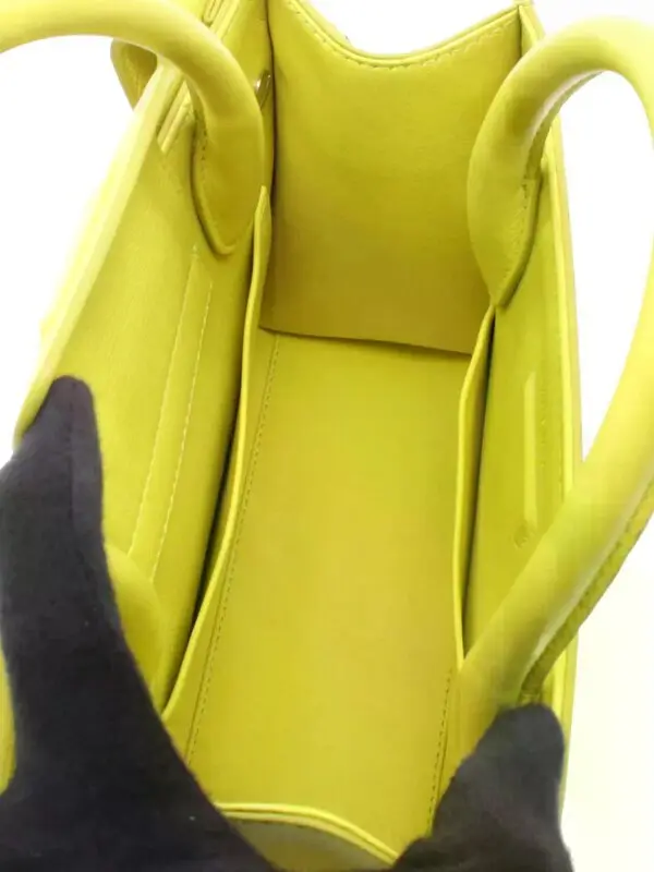 Dior 2010-2026 Medium Grained Calfskin Diorever Satchel - Yellow