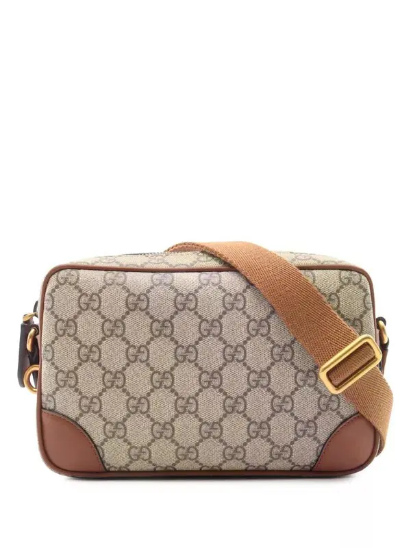 Gucci Gg Supreme Emblem Crossbody Bag