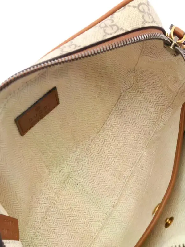 Gucci Gg Supreme Emblem Crossbody Bag