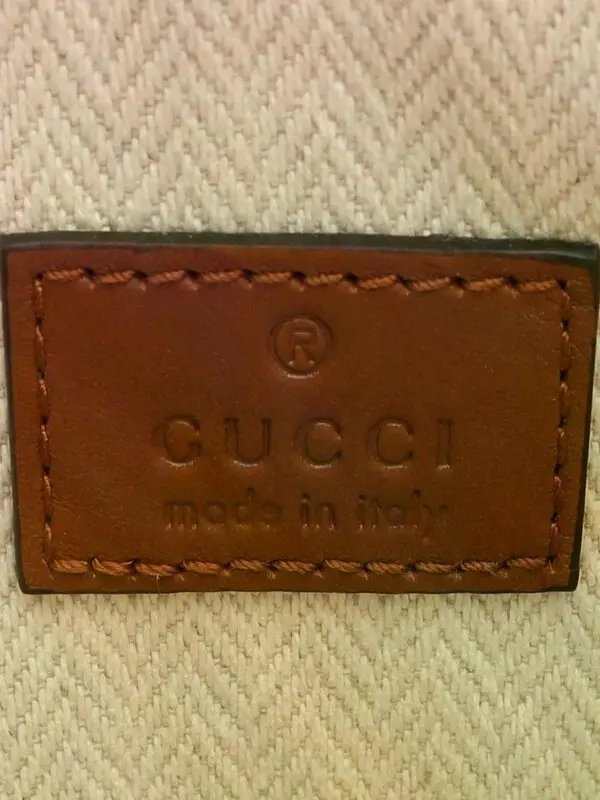 Gucci Gg Supreme Emblem Crossbody Bag