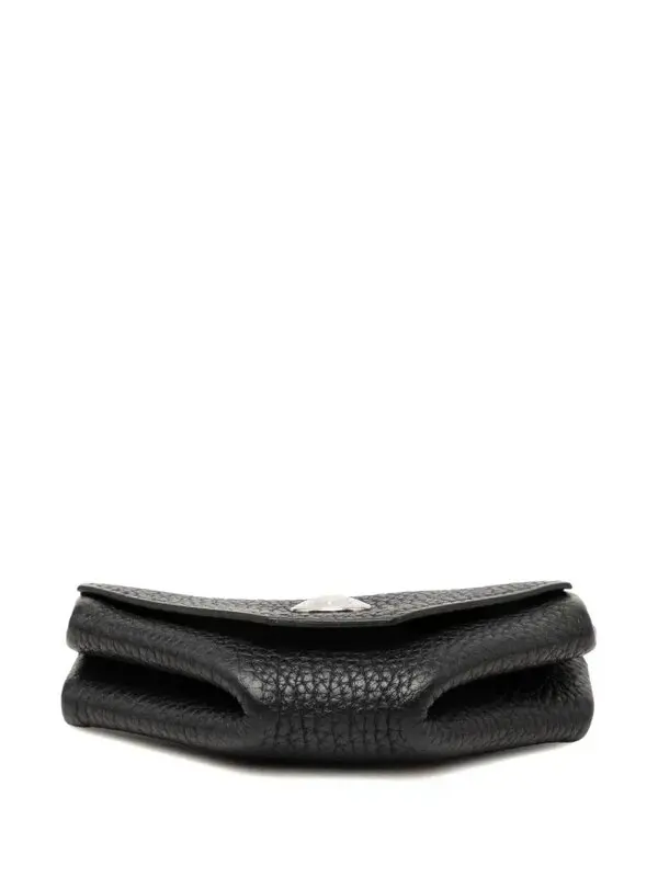 Hermès 2007 Chevre Le Vin Quatre Purse Coin Pouch - Black