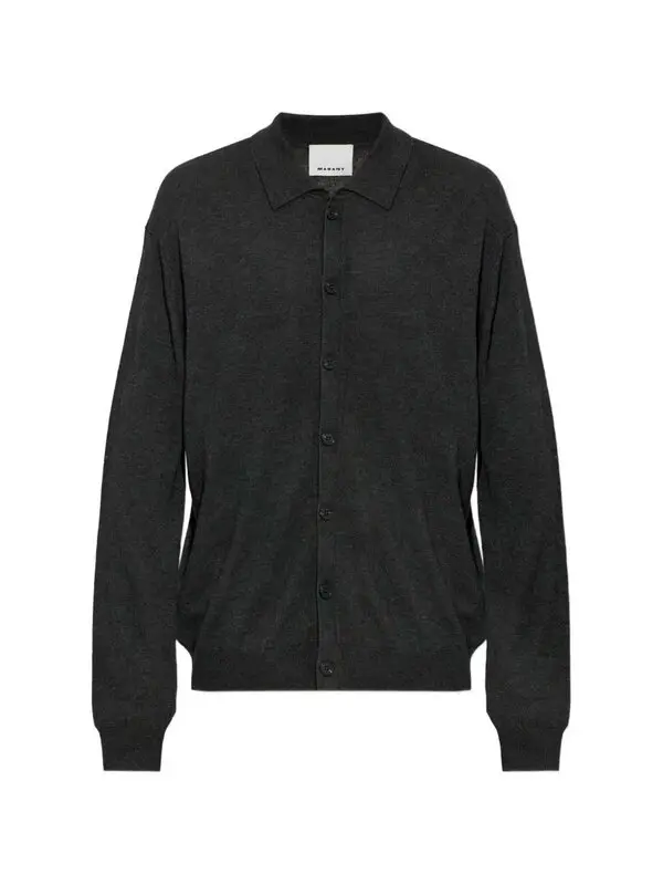 MARANT Joris Polo-collar Sweater - Grey