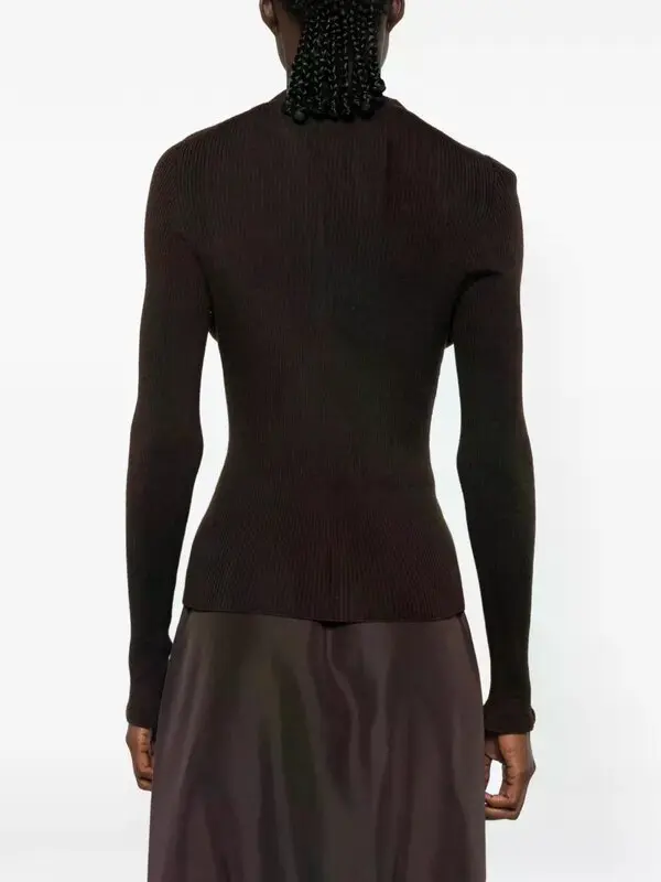 Cecilie Bahnsen Ribbed V-neck Cardigan