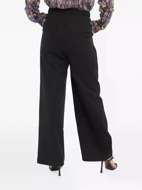 OBLÒ UNIQUE One-pleat Wide-leg Trousers