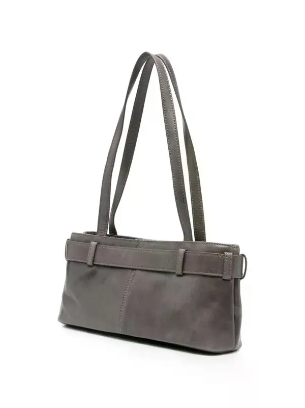 OSOI Buckle-detail Leather Tote Bag - Grey