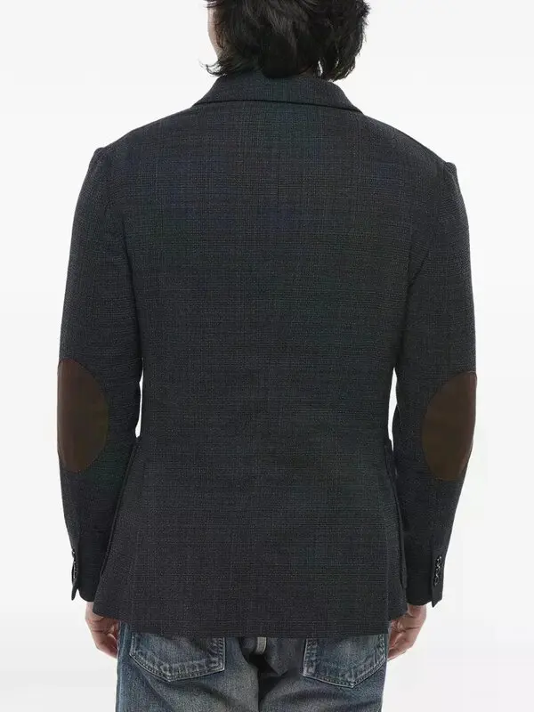 PAOLO PECORA Double-breasted Checked Blazer