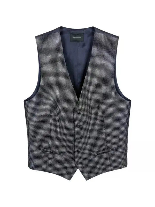 RAMON SANJURJO Polka-dot Waistcoat