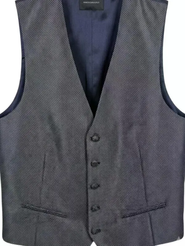 RAMON SANJURJO Polka-dot Waistcoat