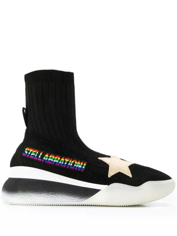 Stella McCartney Loop Sock Sneakers - Black