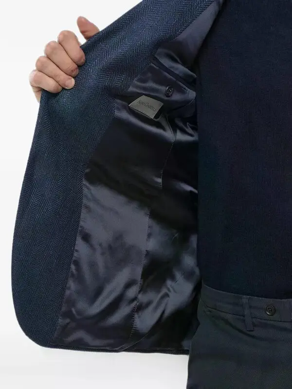 Corneliani Herringbone Single-breasted Blazer