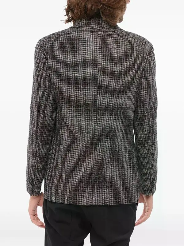 Corneliani Nino Danieli Checked Virgin Wool Blazer