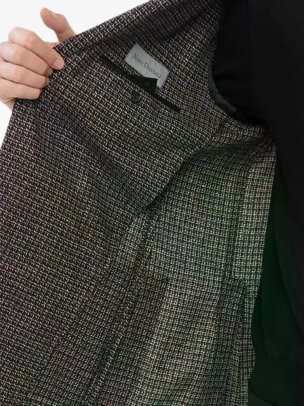 Corneliani Nino Danieli Checked Virgin Wool Blazer