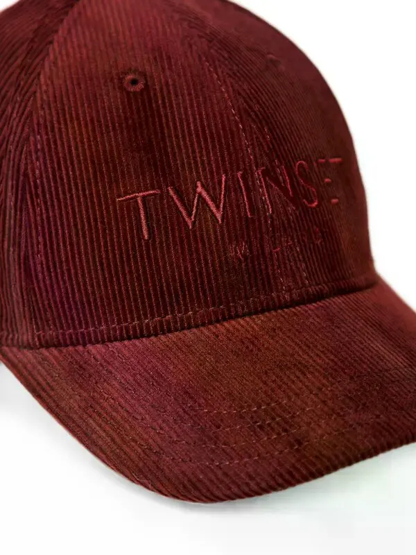 TWINSET Corduroy Baseball Cap