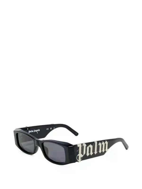Palm Angels Angel Rectangle-frame Sunglasses - Black
