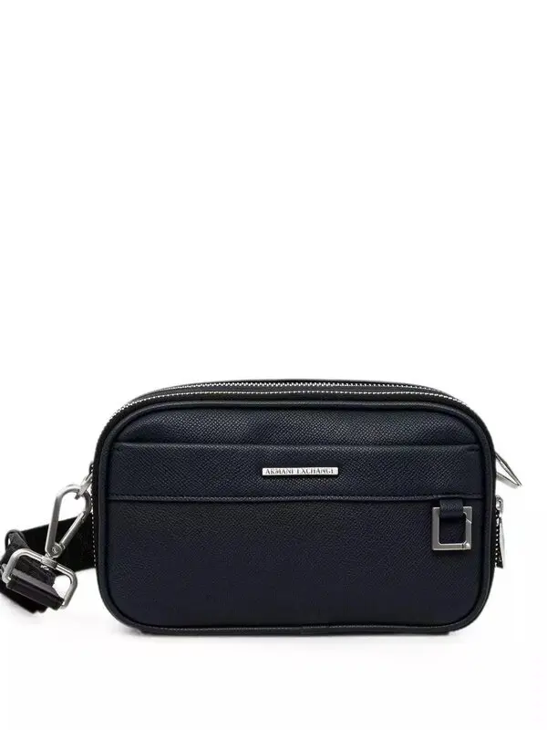 Armani Exchange Logo-plaque Shoulder Bag - Blue
