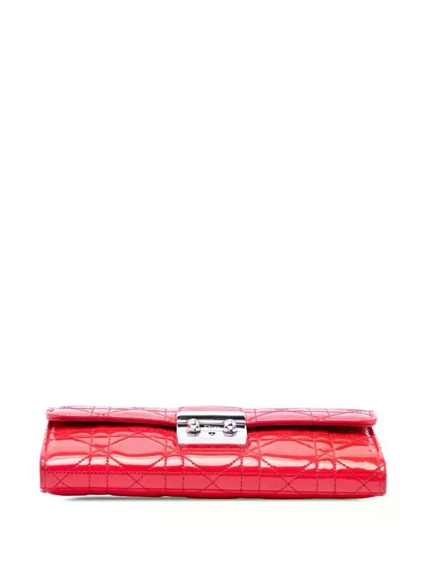 Dior 2014 Patent Cannage Miss Wallet On Chain Handbag
