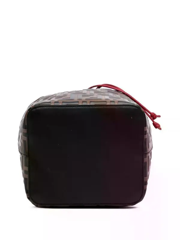 Fendi Ff 1974 Embossed Leather Mon Tresor Bucket Bag