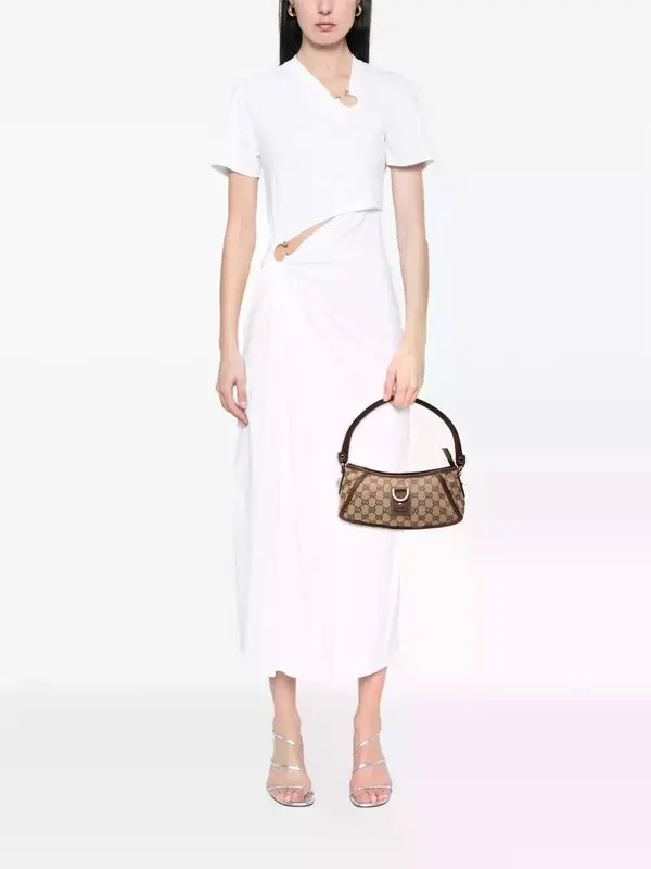 Gucci 2000-2015 Gg Canvas Abbey D Ring Pochette Handbag