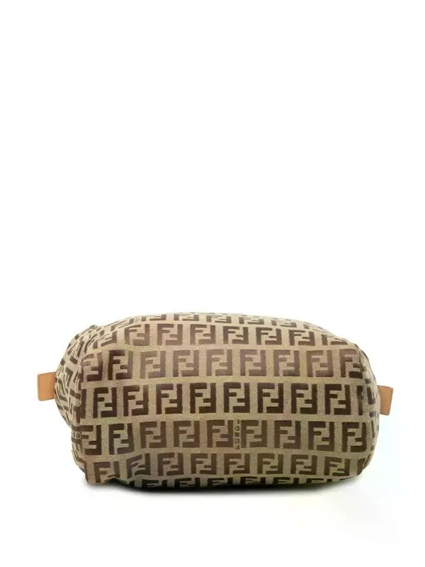 Fendi 2000-2010 Mini Zucchino Canvas Handbag - Neutrals