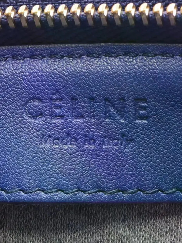 Celine 2011-2022 Small Lambskin Trio Crossbody Bag - Blue
