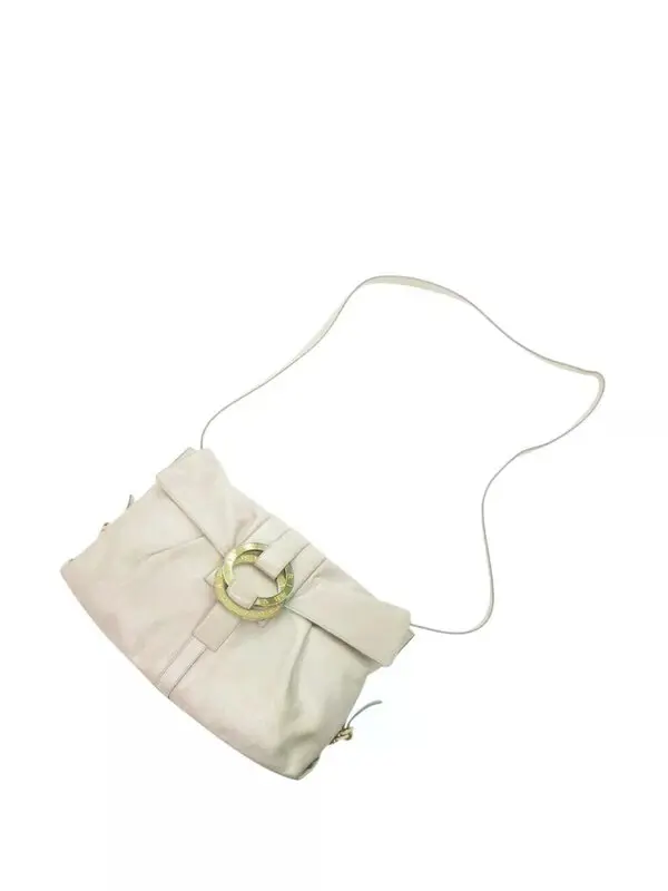 BVLGARI 2010-2026 Metallic Calfskin Chandra Flap Crossbody Bag - Gold