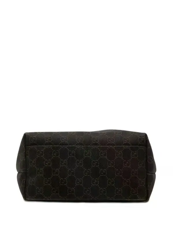 Gucci 2000-2015 Gg Denim Shoulder Bag - Brown
