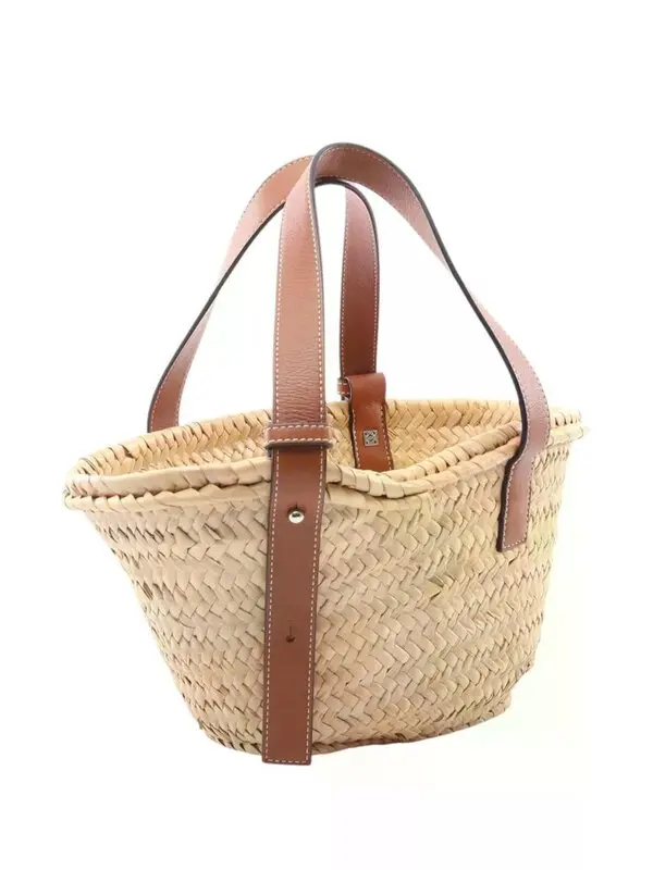 Loewe 2017-2018 Small Raffia Anagram Basket Tote Bag